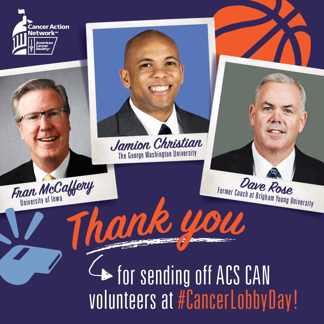 NCAA Coaches Rally Cancer Advocates | American Cancer Society Cancer ...