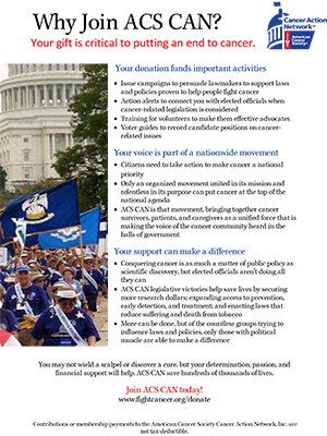 Fundraising Resources | American Cancer Society Cancer Action Network