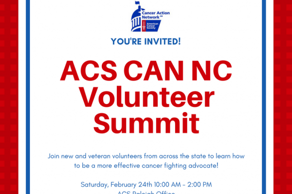 NC ACS CAN Volunteer Summit | American Cancer Society Cancer Action Network