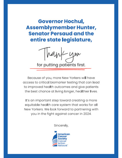 Thank You For Putting Patients First | American Cancer Society Cancer ...